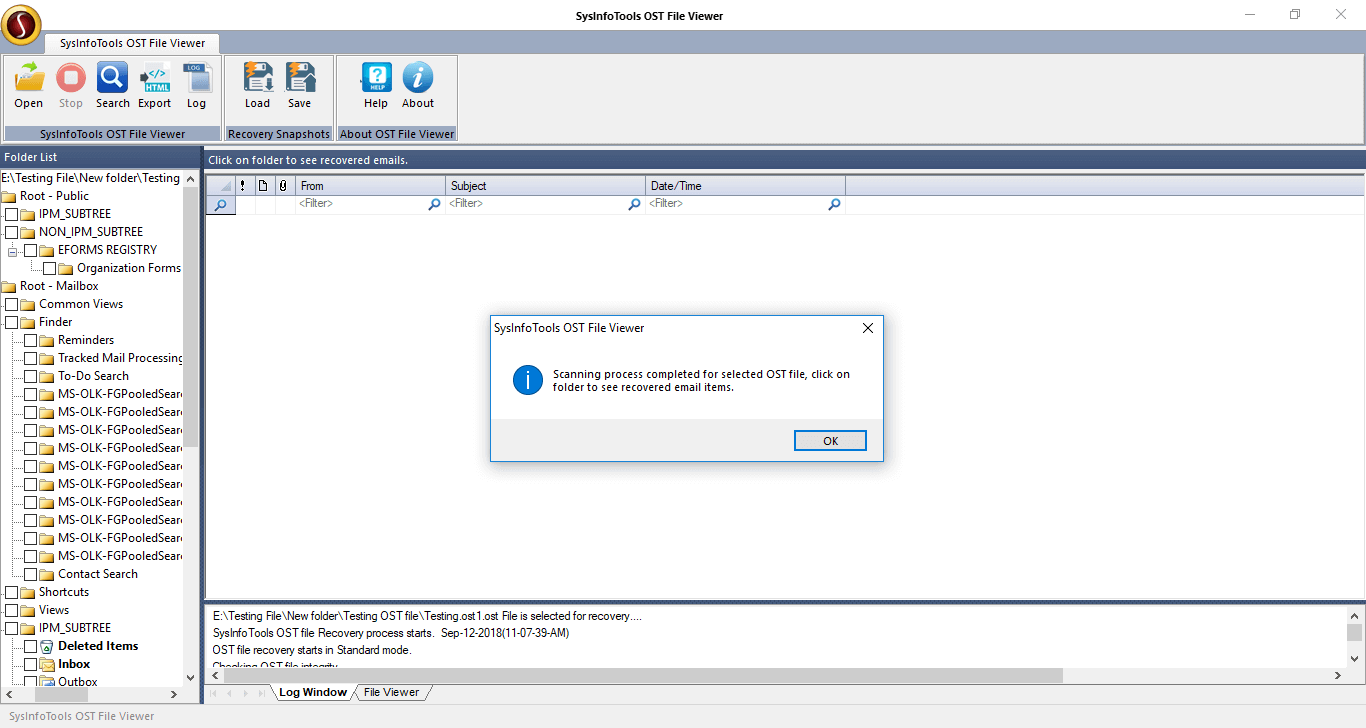OST Viewer Tool | Open healthy as well as corrupt OST files